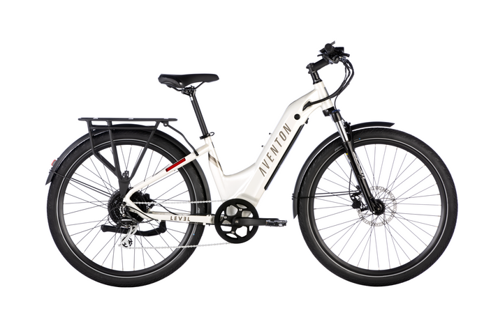 Aventon - LEVEL.2 Step Through - Polar White - R – Tampa Bay eBikes