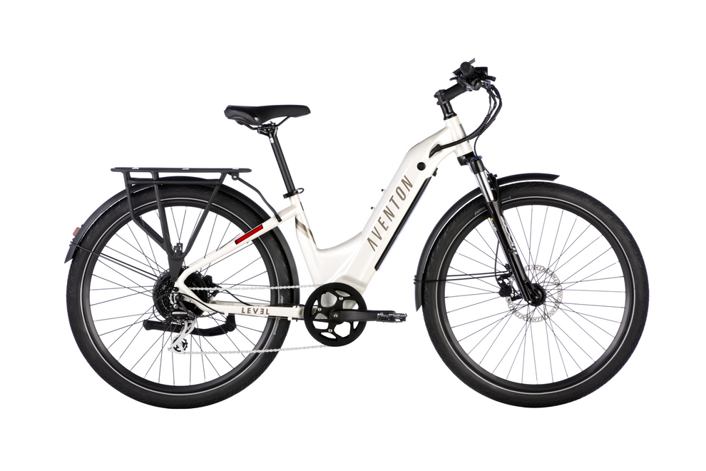 Aventon - LEVEL.2 Step Through - Polar White - R – Tampa Bay eBikes